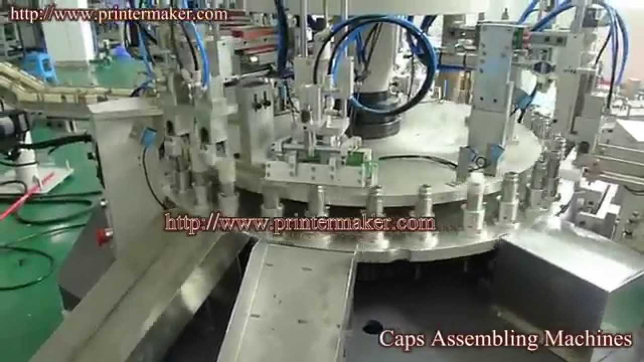 Caps Assembling Machines - YouTube