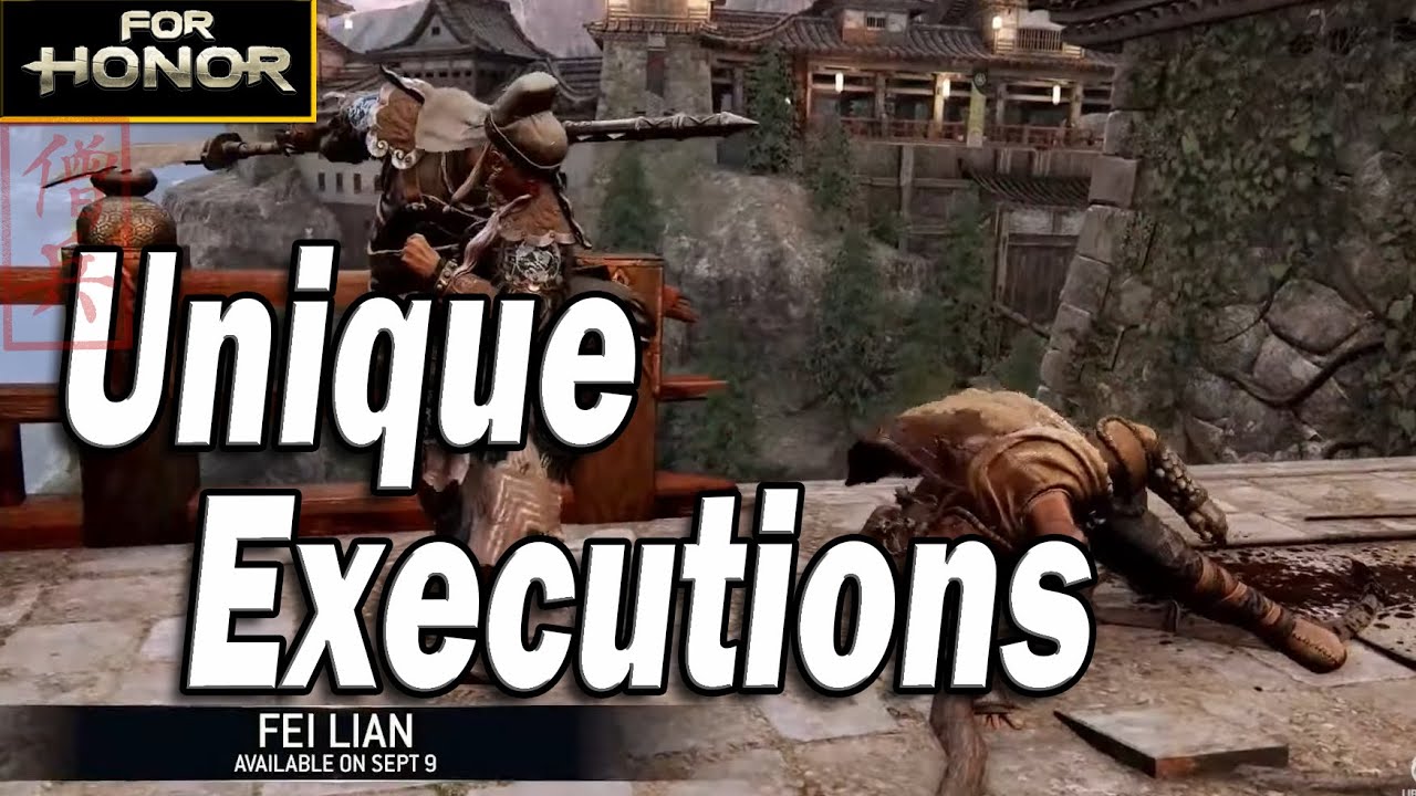 🎊UNIQUE EXECUTIONS🎊 FOR ALL HEROS || FOR HONOR - YouTube