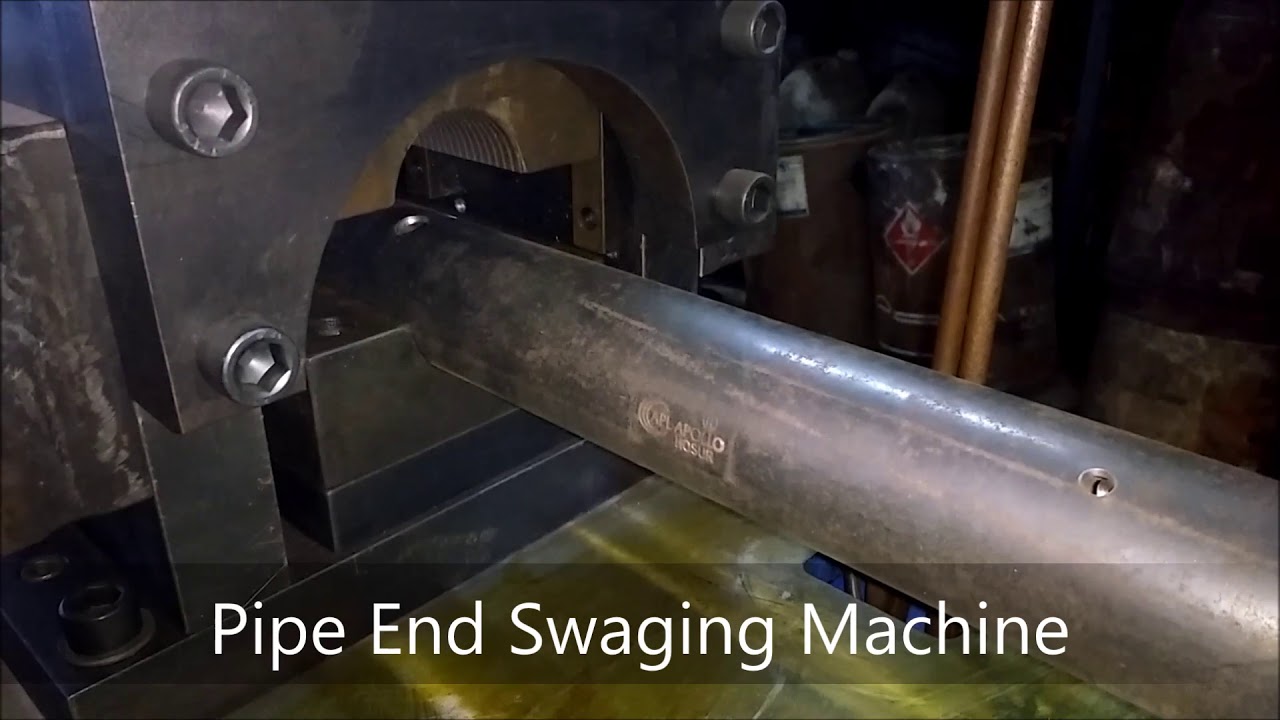 pipe end swaging video - YouTube