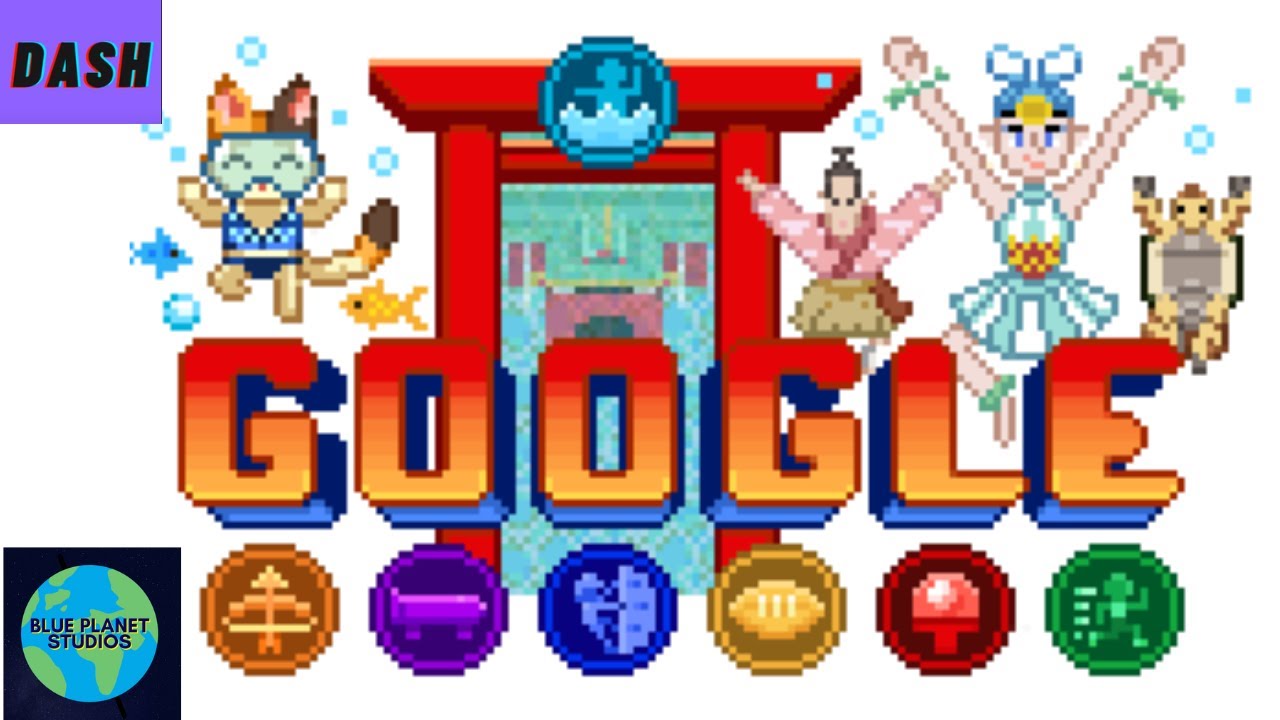 Google Doodle Champion Island Games {Artistic Swimming} - Dash - YouTube