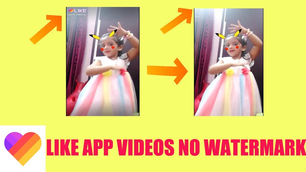 How to download Like app video without watermark logo - YouTube