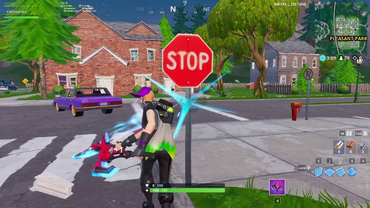 Destroy Stop Signs with Catalyst Outfit | Fortnite Season X - YouTube