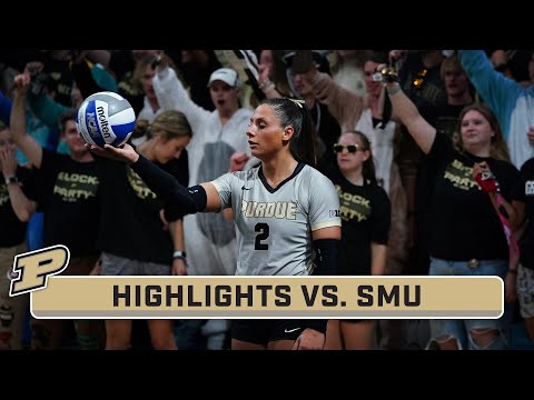 SMU at Purdue | Highlights | Big Ten Volleyball | Sept. 8, 2023