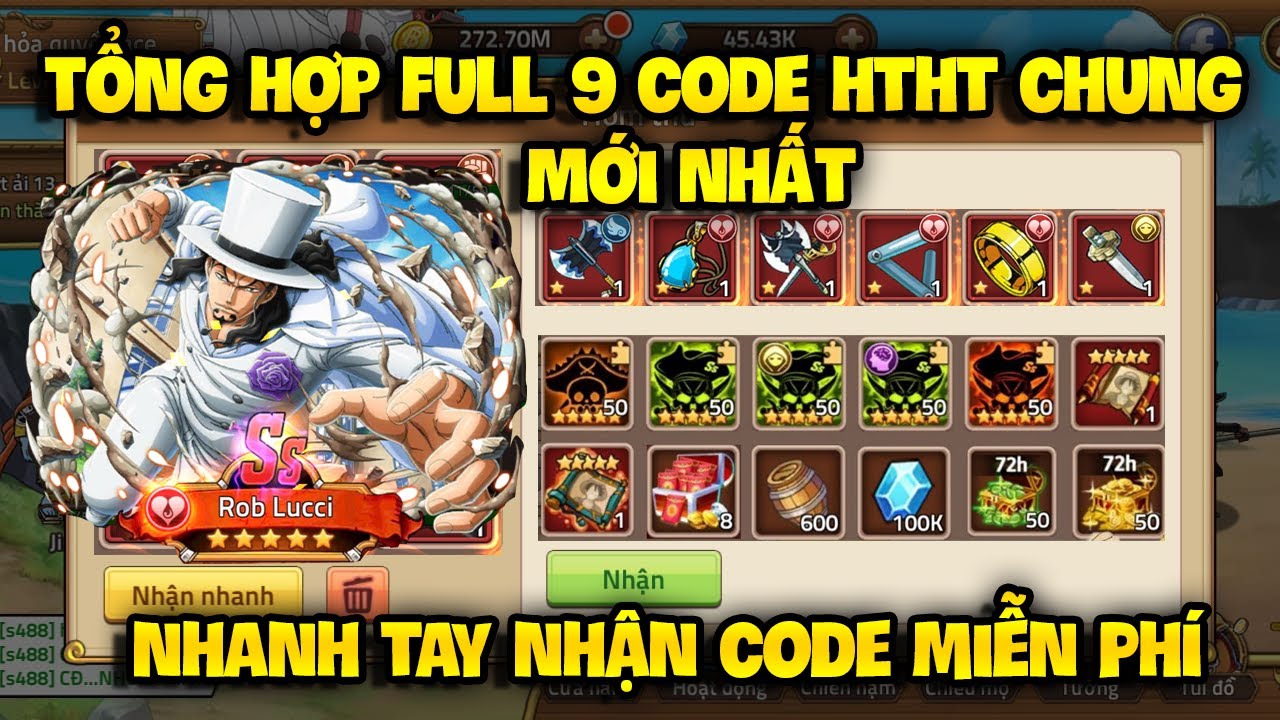 Cập Nhật Full 9 Code Huyền Thoại Hải Tặc Mới Update | Sự Kiện Nhận Code ...