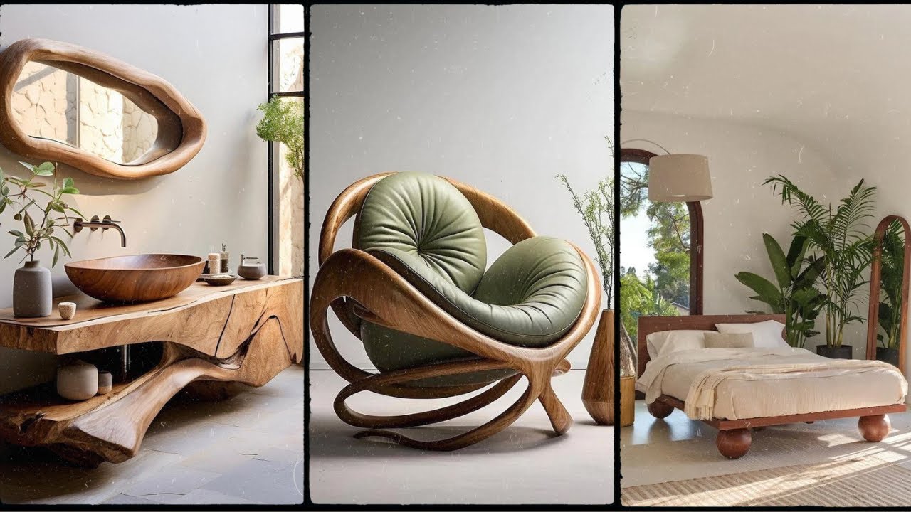 New Wooden Furniture design : Unveiling Unique Rustic Wood Furniture ...