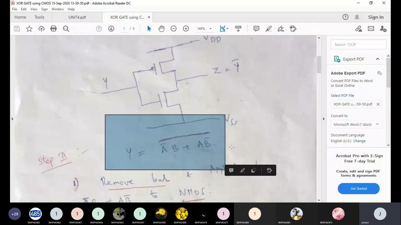 DESIGN OF XOR GATE USING CMOS INVERTER PART 1 - YouTube