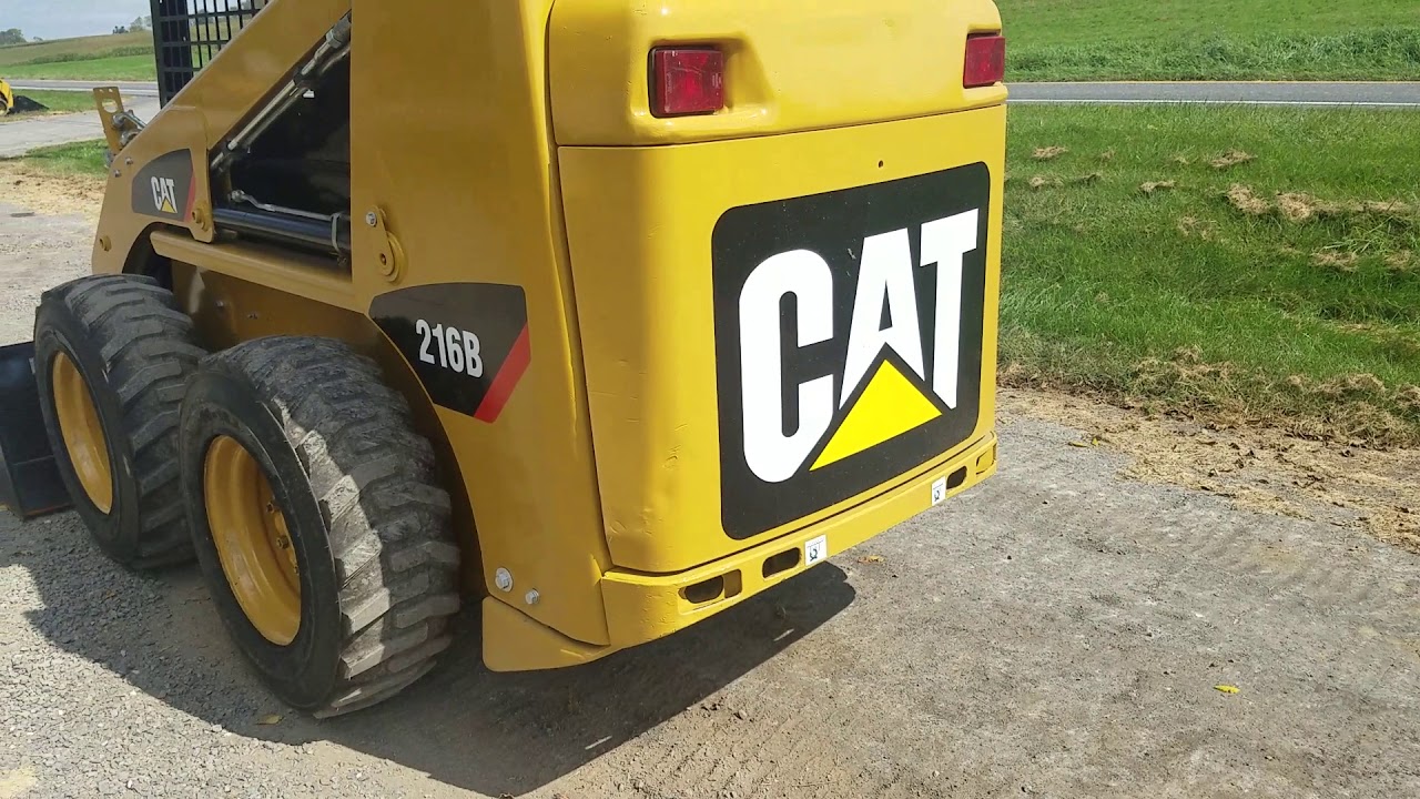 Cat 216B Skid Steer Loader For Sale Walk-Around Inspection Video! - YouTube