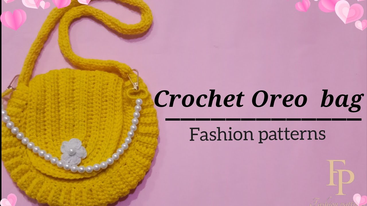 How to Crochet an Oreo-Inspired Bag: Step-by-Step Tutorial|DIY Crochet Oreo Bag: Easy Beginner ...