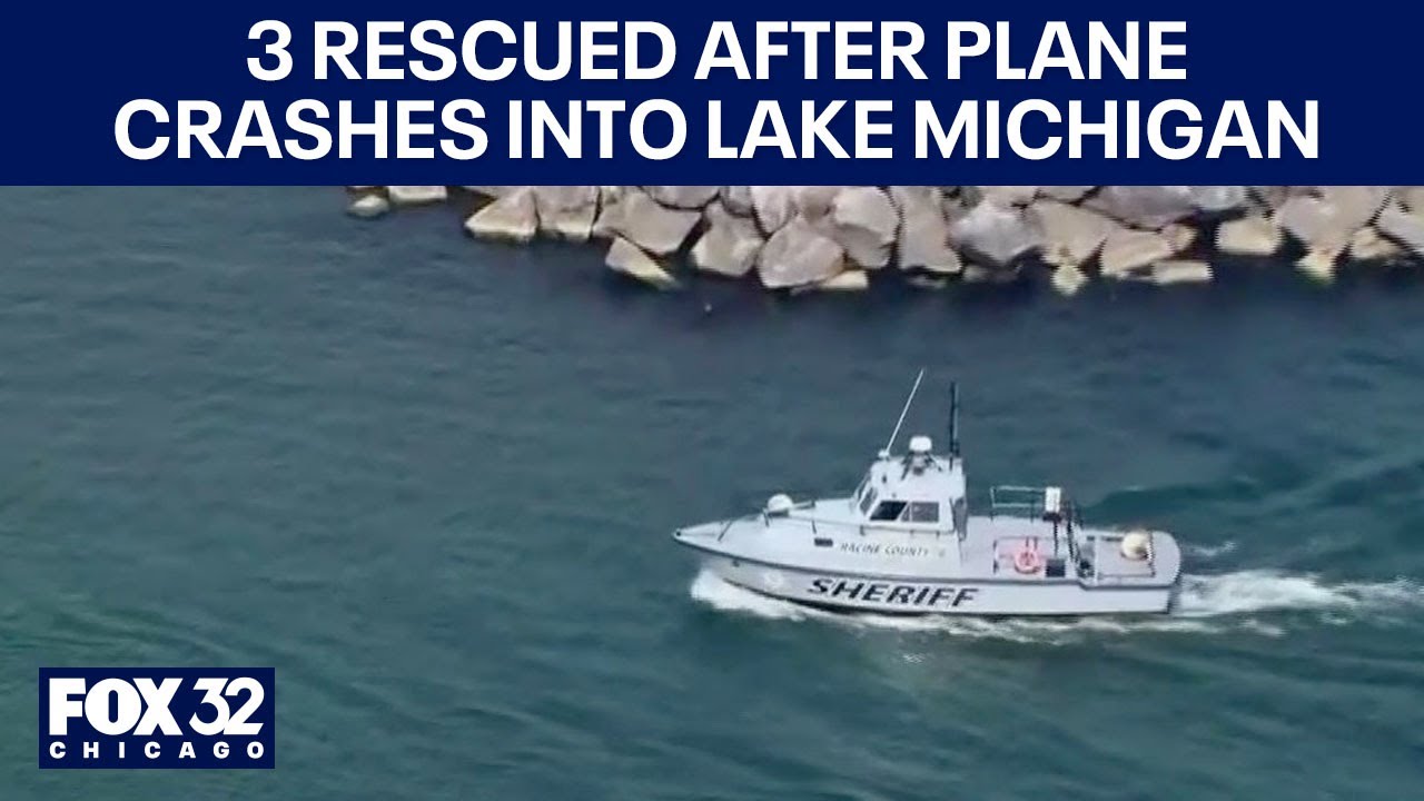 3 rescued after plane crashes into Lake Michigan | Quick news update ...