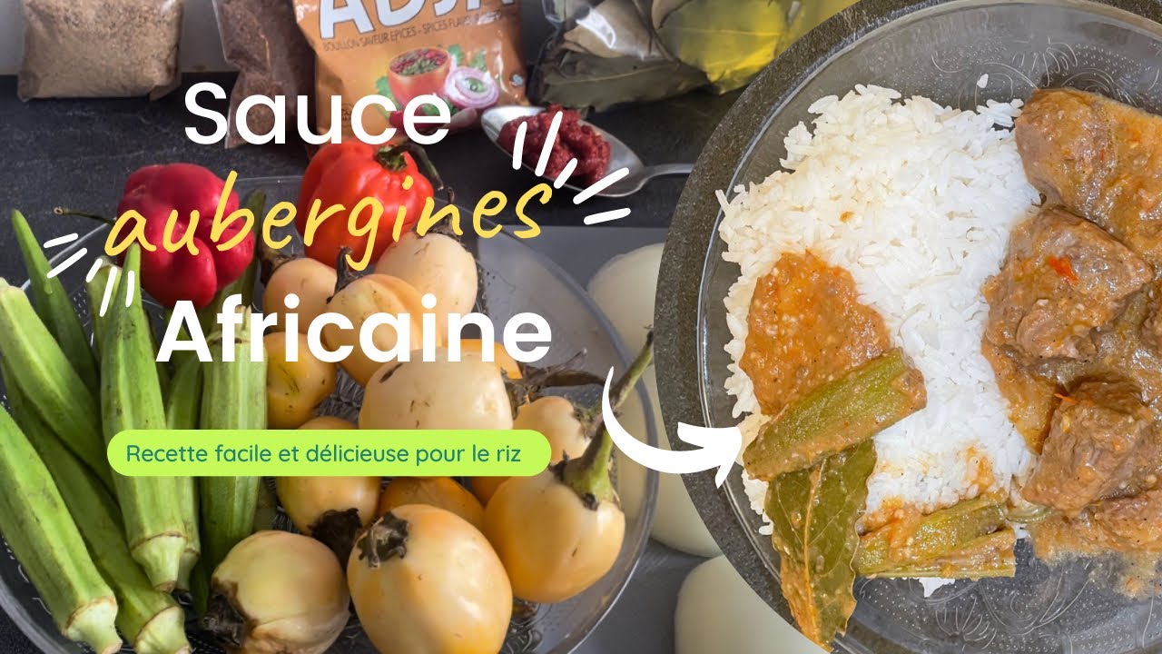 Sauce Aubergine Africaine RECETTE AFRICAINE #gombo #recetteafricaine ...