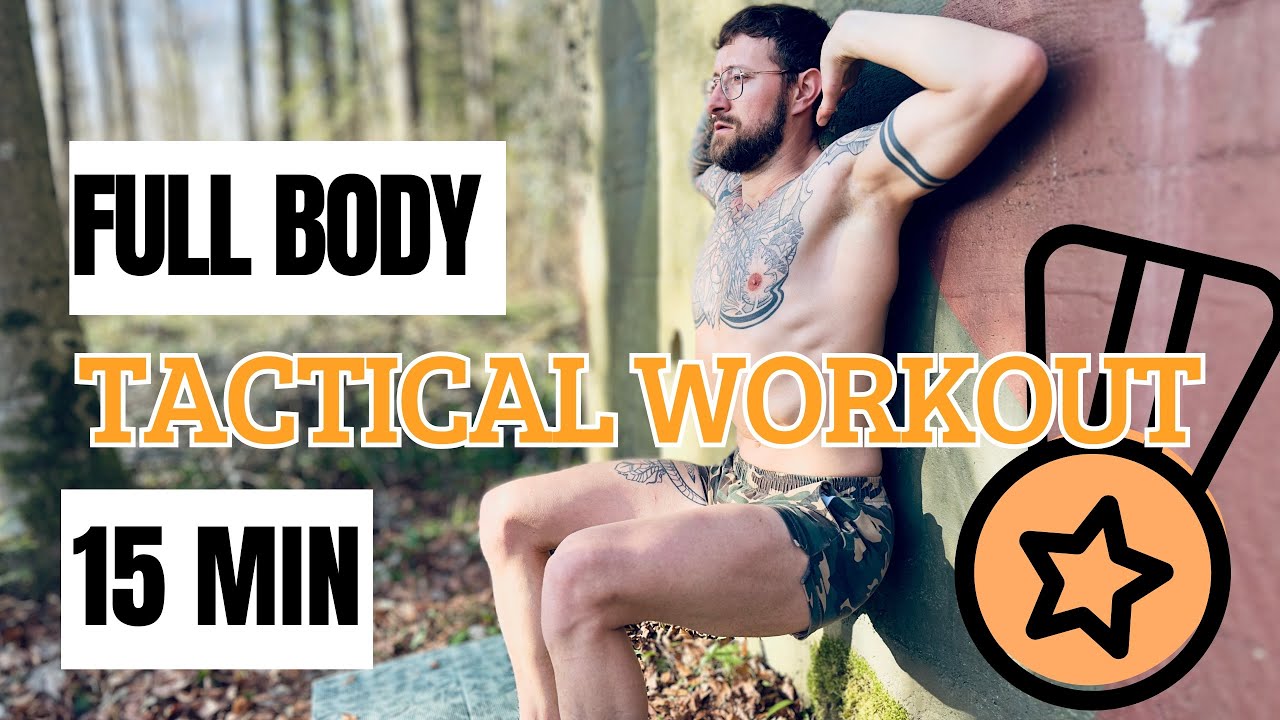 15 MIN TACTICAL BODYWEIGHT Workout | Train Like a Warrior (No Equipment ...