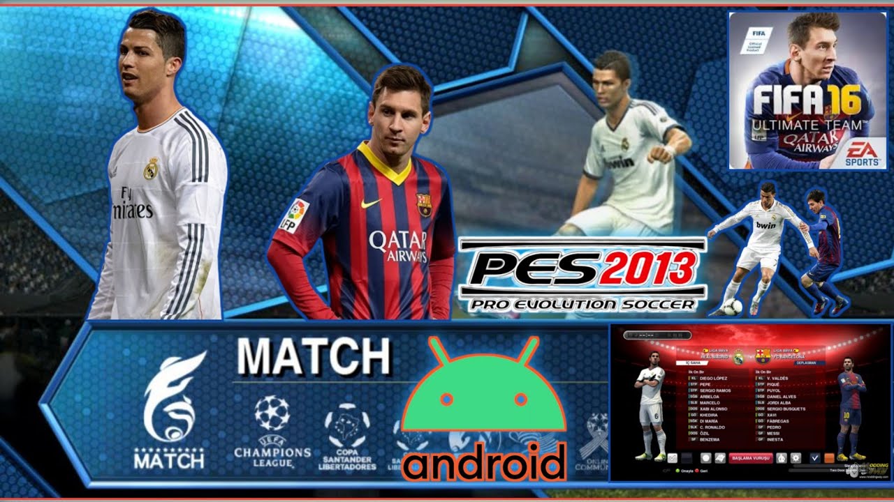 FIFA 16 MOD PES 2013 PATCH PS3 - Size Kecil | Android Offline - YouTube