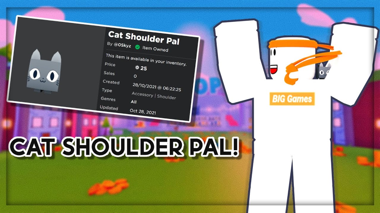 Pet Simulator X's Shoulder Pal - Cat Shoulder Pal! - YouTube
