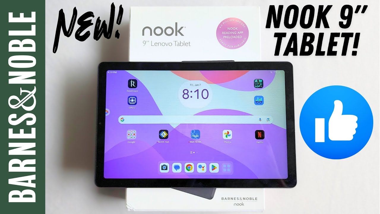 ($150) 2024 Barnes & Noble NOOK 9" Lenovo Android Tablet Full Overview ...