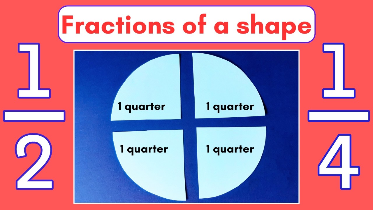 Fractions of a shape - YouTube