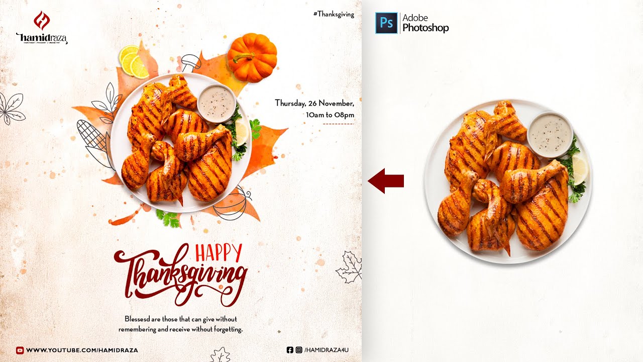 Thanksgiving Day | Food Design | Food Poster | Food Creative | Food Ad ...