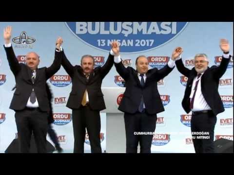 CUMHURBAŞKANI RECEP TAYYİP ERDOĞAN ORDU MİTİNGİ 13 04 2017