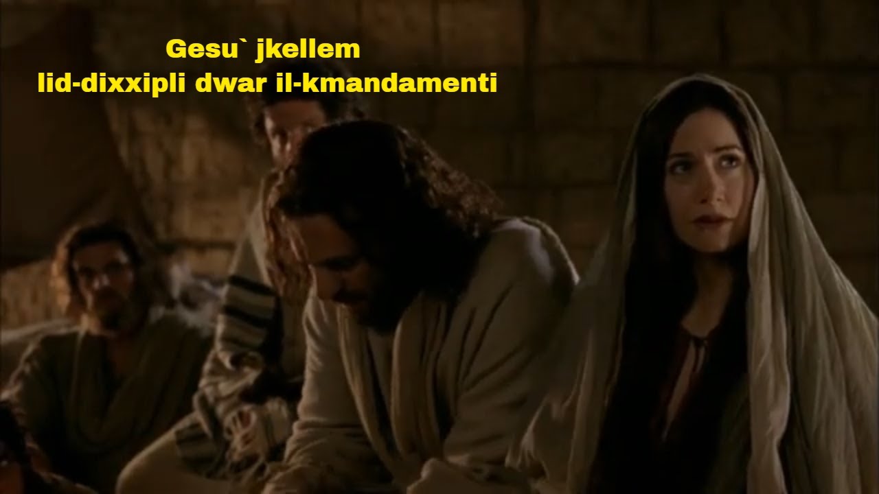 Gesu` jkellem lid-dixxipli dwar il kmandamenti - YouTube