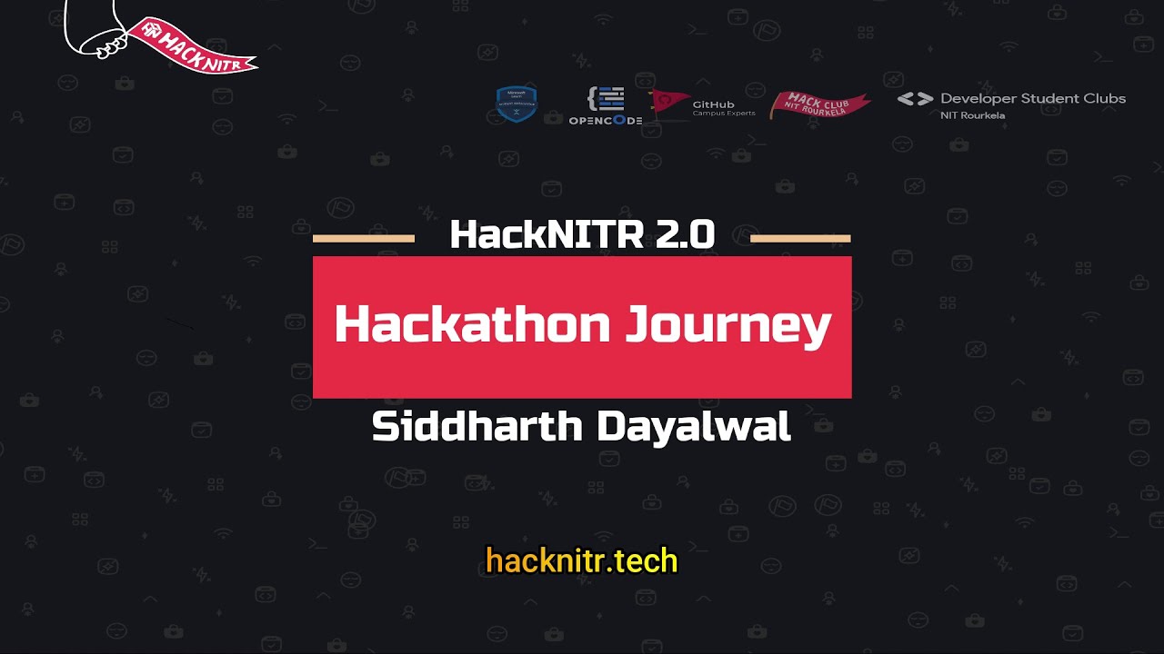 The Hackathon Journey | HackNITR 2.0 Hackathon - YouTube
