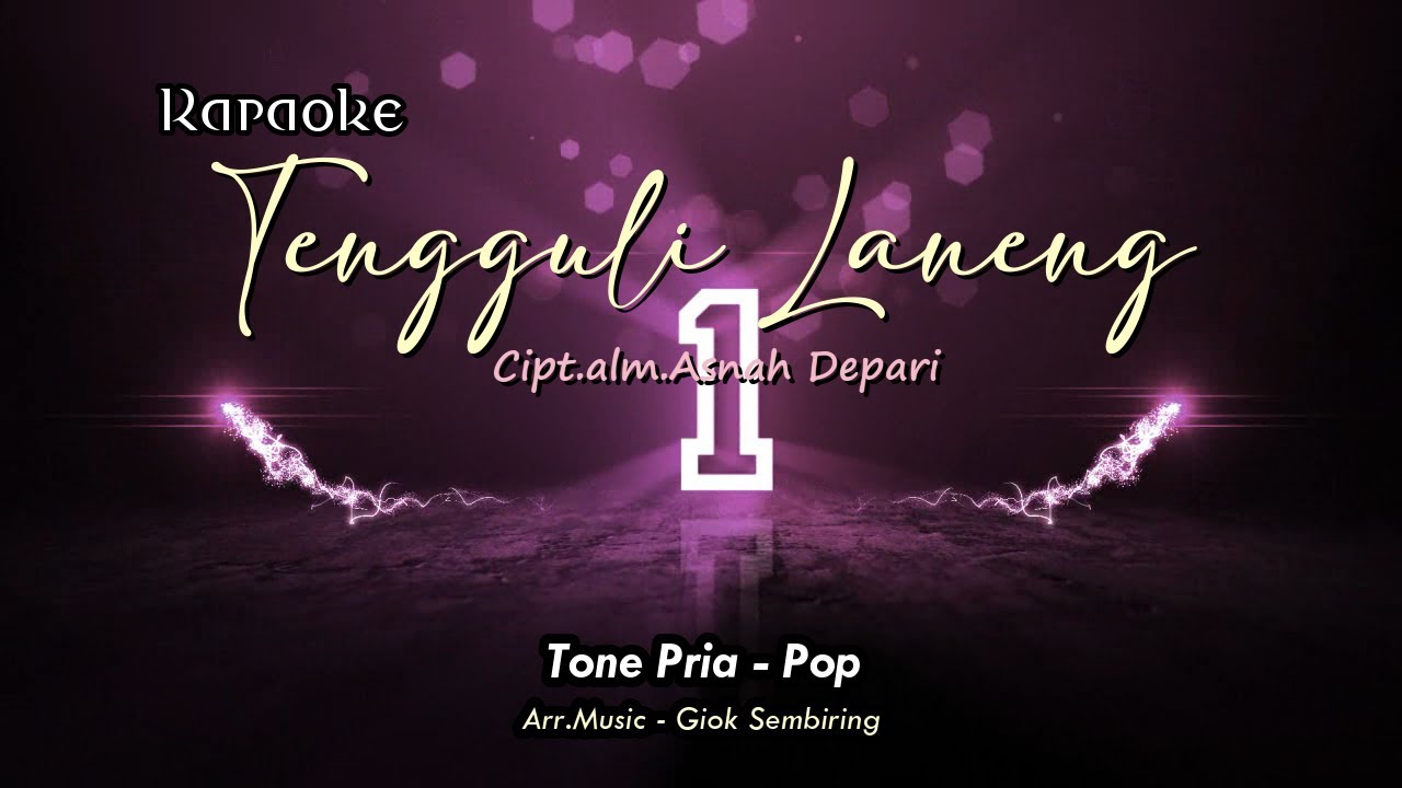 TENGGULI LANENG Karaoke tone Pria Pop - YouTube