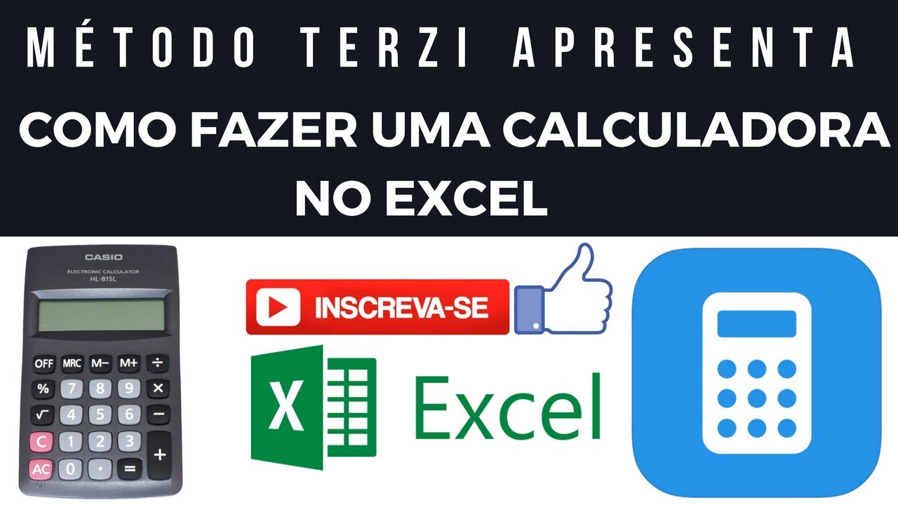 COMO FAZER UMA CALCULADORA NO EXCEL - QUADRO CONTROLE VOCÊ MESMO - YouTube