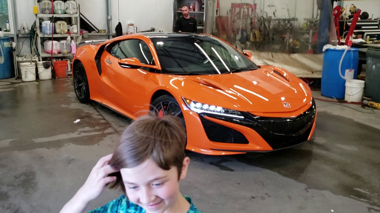 2019 Acura NSX in Thermal Orange Pearl (metallic) - YouTube