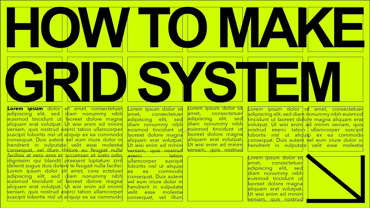 how to make grid system in adobe illustrator - YouTube