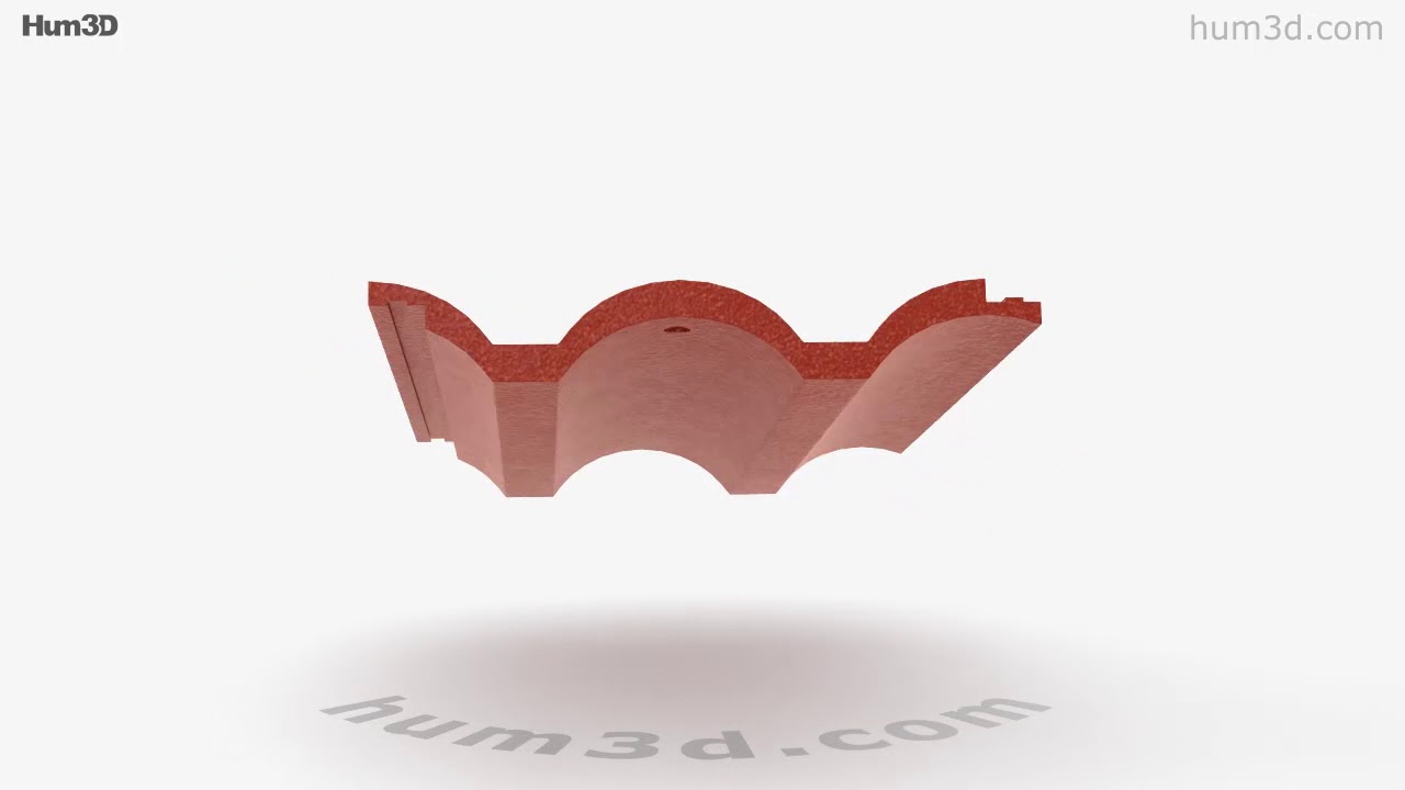 Roof Tile 3D model by 3DModels.org - YouTube