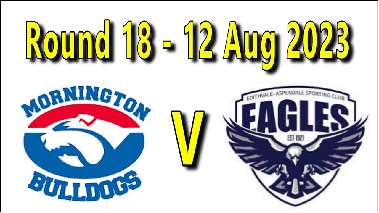 MPFNL - Mornington v Edithvale-Aspendale - Round 18 on 12 August 2023 ...