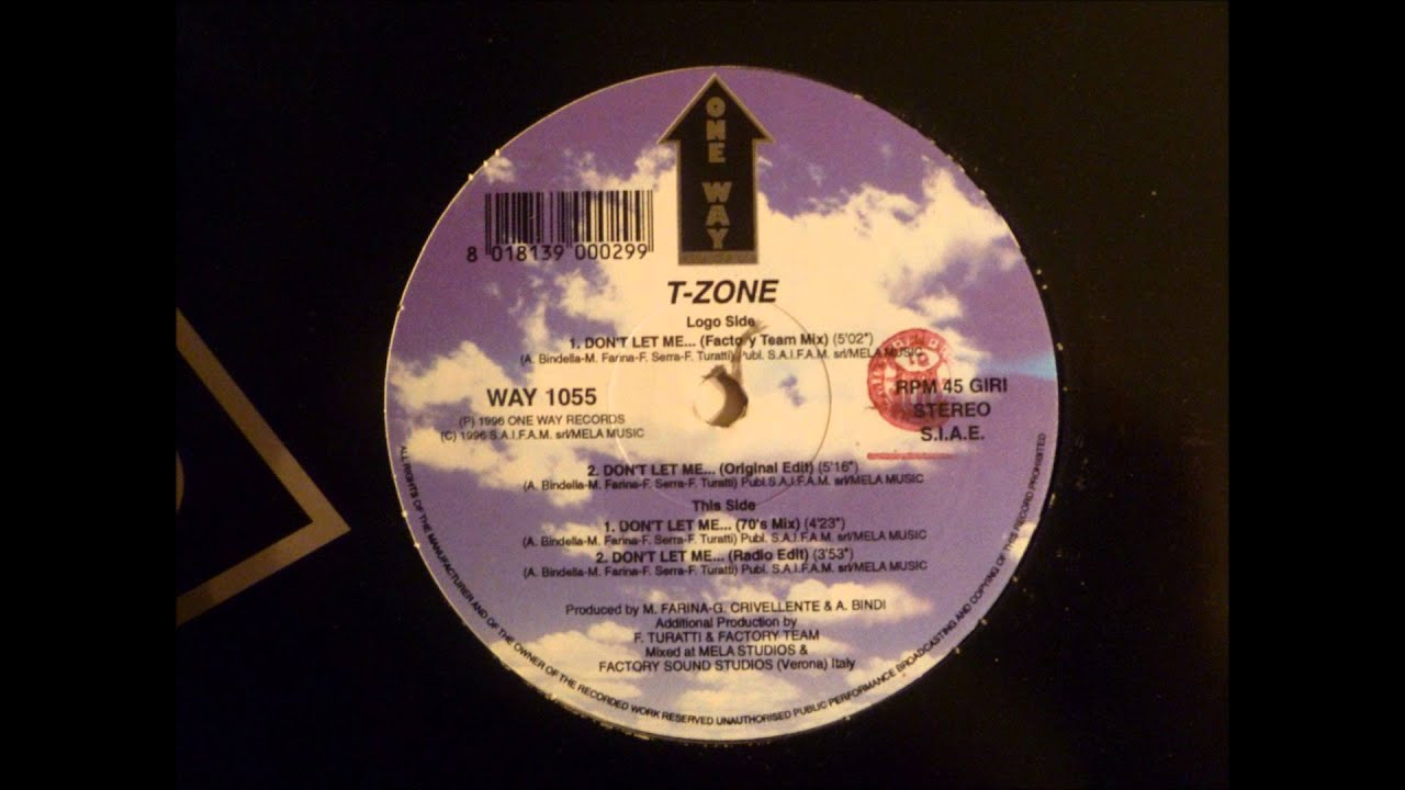 T-Zone - Don't Let Me... - YouTube