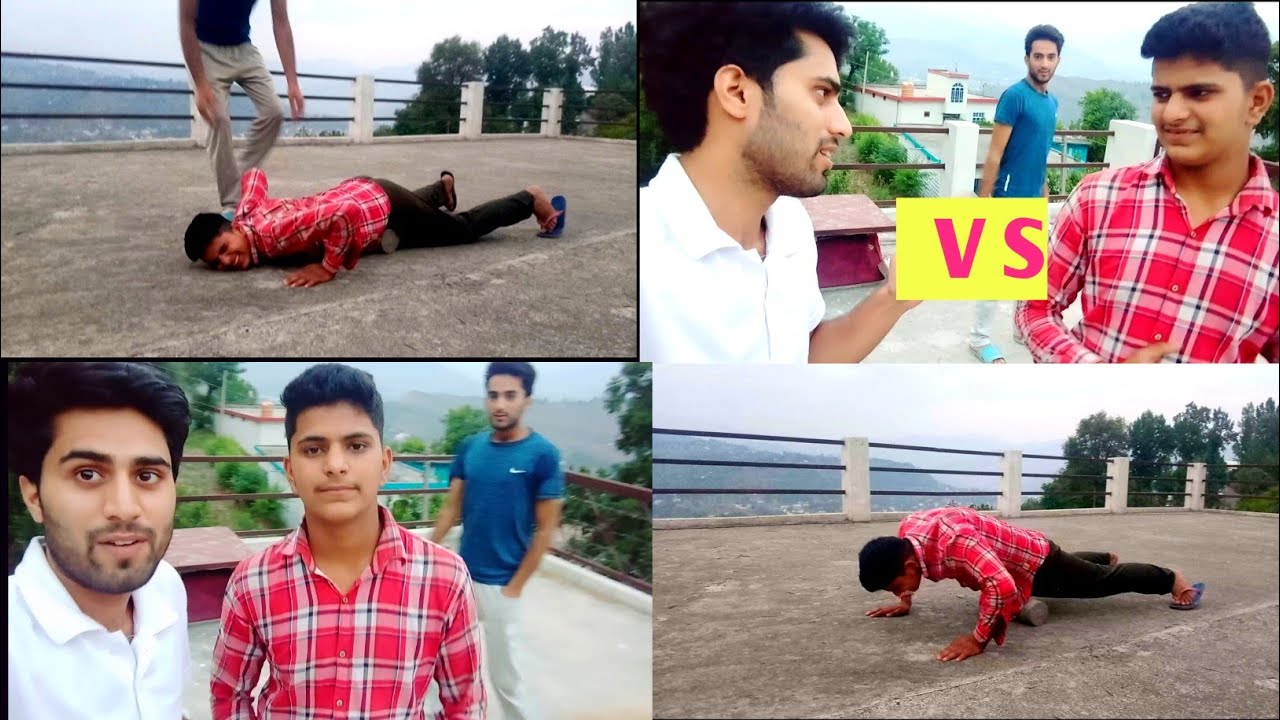 wajid vs Mustafa push up challenge 🥵 - YouTube