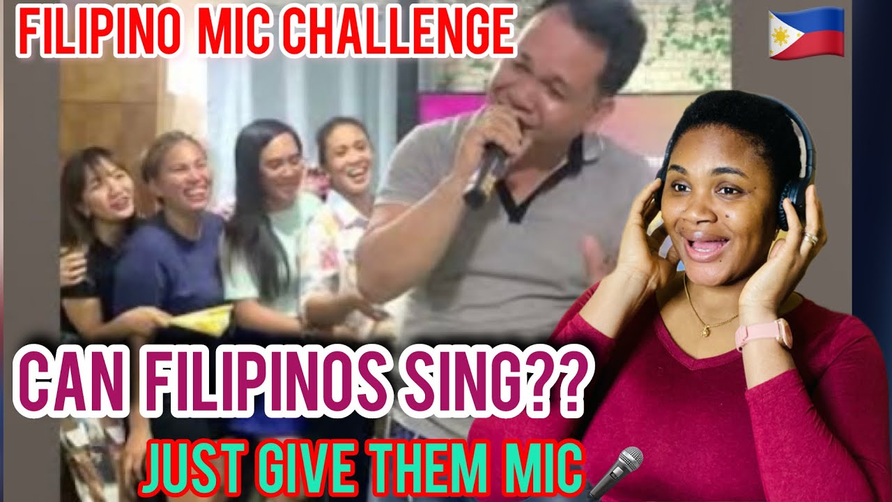 Can Filipino sing !!! 😱 JUST GIVE THEM MIC FILIPINO 🇵🇭 MIC CHALLENGE ...