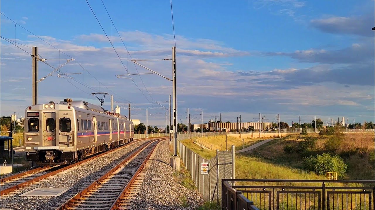 Denver RTD Commuter Rail Trains at Commerce City On The N Line - YouTube