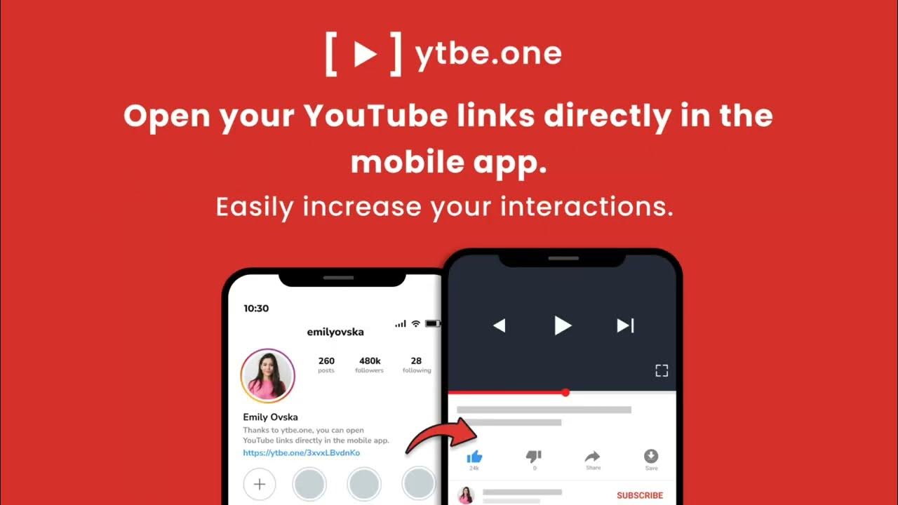 Open your YouTube links directly in the app! - Ytbe.one - YouTube