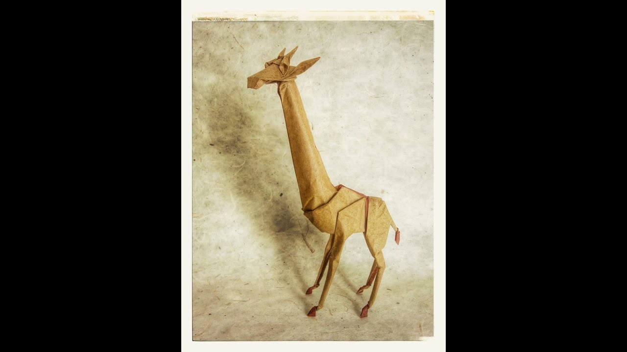 Origami - baby giraffe - YouTube