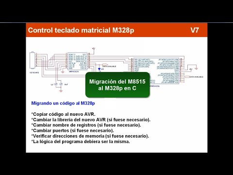 Curso práctico de AVR en C -Migrar del M8515 al M328p para TECLADO - YouTube
