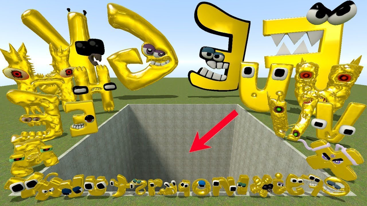 ALL NIGHTMARE ALPHABET LORE A-Z VS ALL BABY ALPHABET LORE A-Z In Garry ...