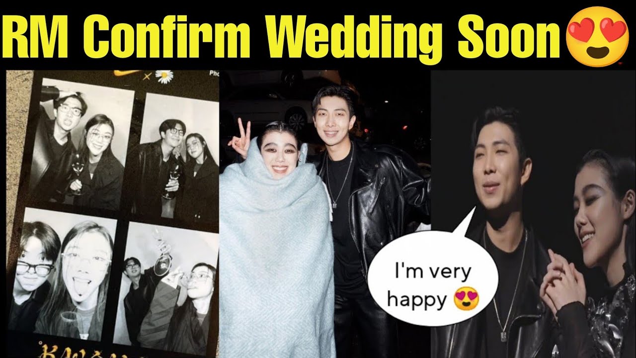 BTS RM Confirm Wedding Soon 😍 RM GF Marriage ️ Namjoon Dating 😍 #bts # ...