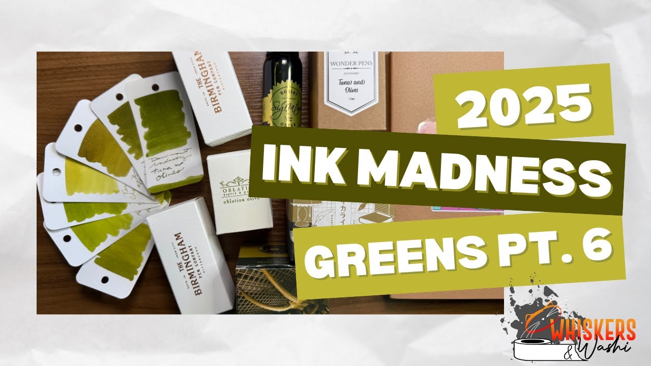 Ink Madness Pt. 3, 7 Days of Green Fountain Pen Inks Pt. 6 (Olive Green ...