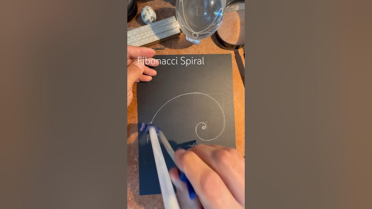 How to draw the Fibonacci Spiral. Fast - YouTube