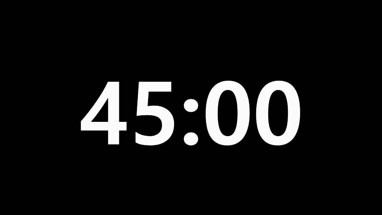 45 minute Timer & Alarm : Simple Countdown Timers for Any Occasion ...