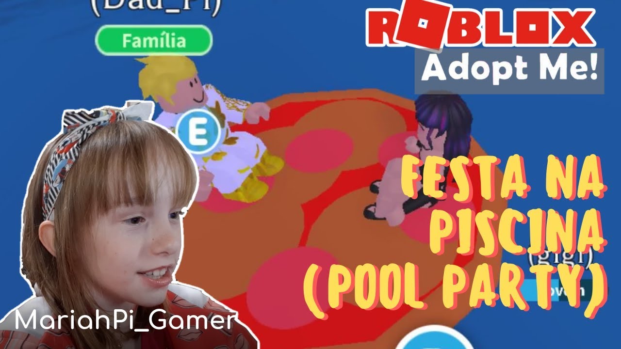 FESTA NA PISCINA (Pool Party) - Nova atração do Adopt Me - Roblox - YouTube