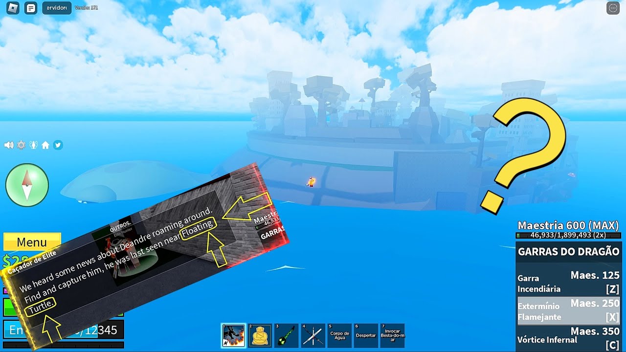 TODOS SPAWN DOS ELITE BOSSES NA TARTARUGA FLU DO BLOX FRUITS. ALL ELITE ...