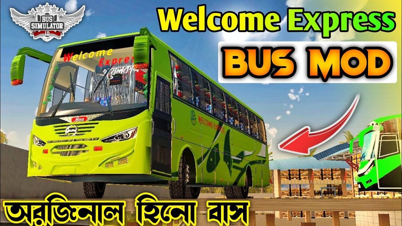 Welcome Express Bus Mod 2023,Original Hino AK 1j Bus Mod! Bus Simulator ...