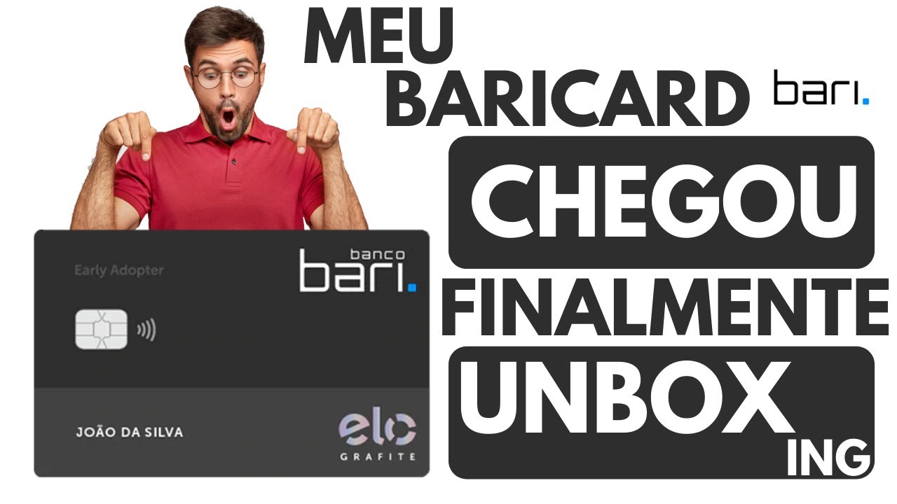 BANCO BARI! CHEGOU MEU CARTÃO BARICARD VEJA O UNBOXING - YouTube