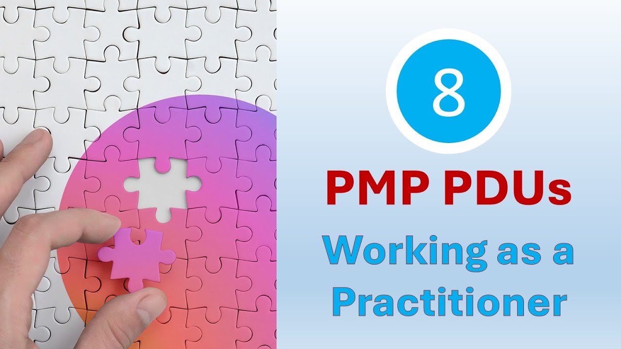 How to claim 8 PDUS under Working as a practitioner for PMP PMI - YouTube