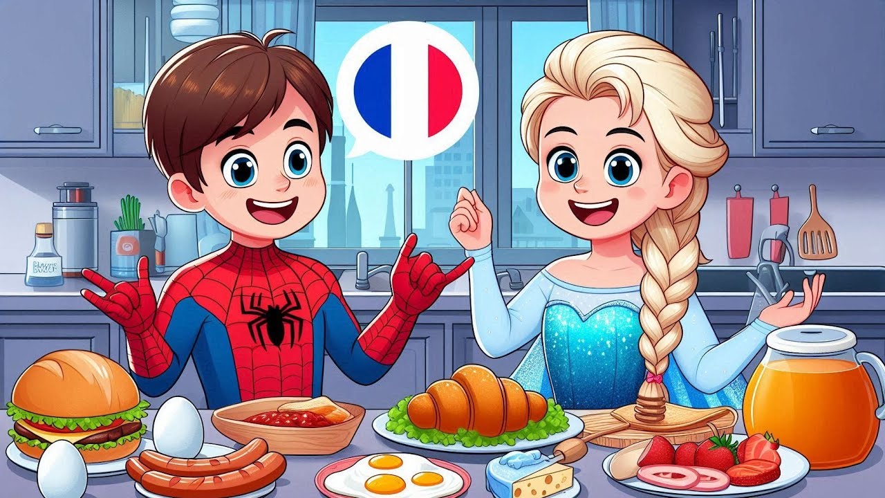 Breakfast - French Vocabulary 🥐🥛🍳Vocabulaire du Petit-déjeuner وجبة ...