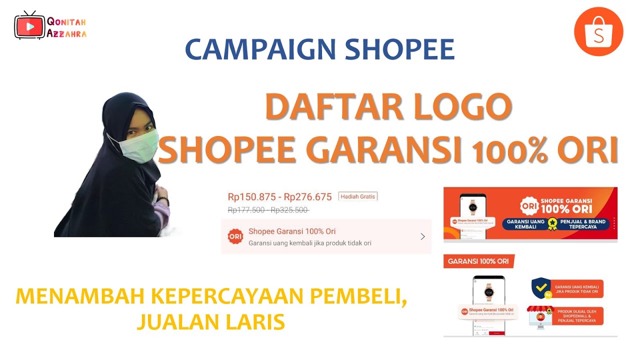 CARA MENDAPATKAN LABEL SHOPEE GARANSI 100% ORI - DIJAMIN JUALAN LARIS ...