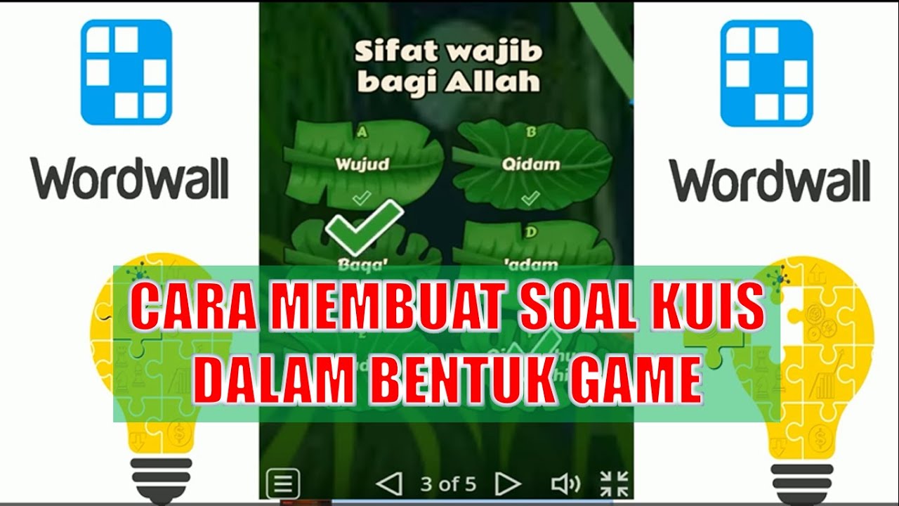 CARA MEMBUAT SOAL KUIS GAME DI WORDWALL - YouTube