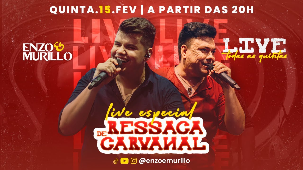 LIVE #01 ENZO E MURILLO - RESSACA DE CARNAVAL - YouTube